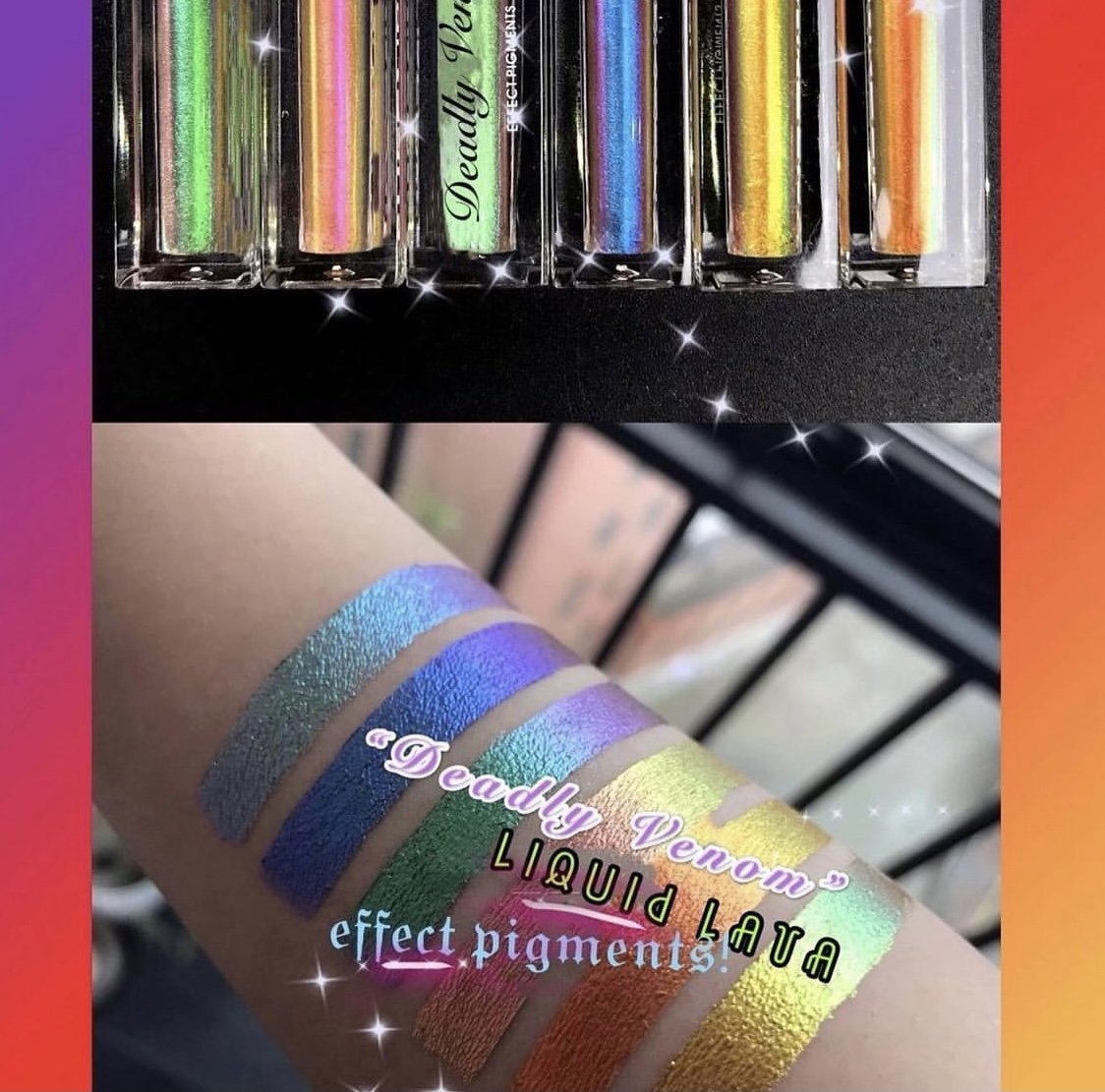 "LA CHAMELEA" Deadly Venom LIQUID LAVA Effect Pigments – Candy-Rock Rave